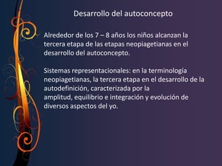 Desarrollo psicosocial en la tercera infancia | PPTX