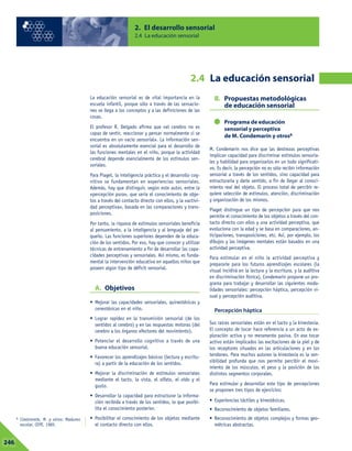 Desarrollo sensorial | PDF
