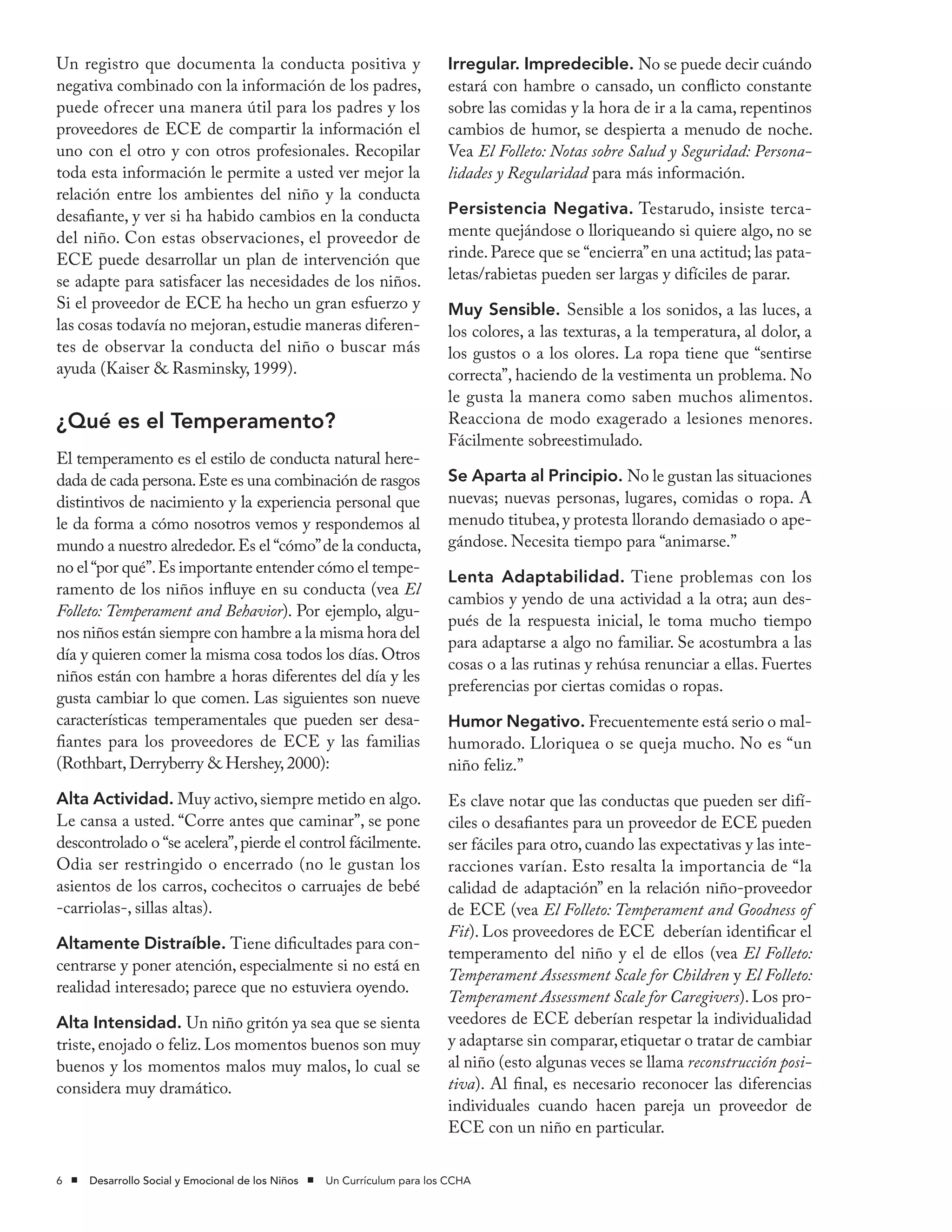 Desarrollo social y emocional en los niños | PDF