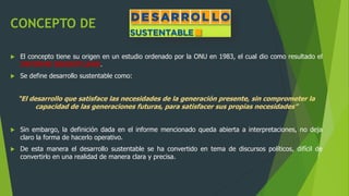 Desarrollo sustentable | PPTX
