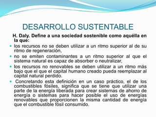 Desarrollo sustentable apertura curso | PPTX
