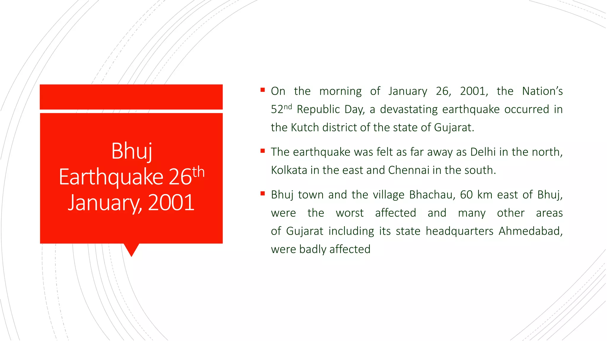 bhuj earthquake 2001 | PPTX