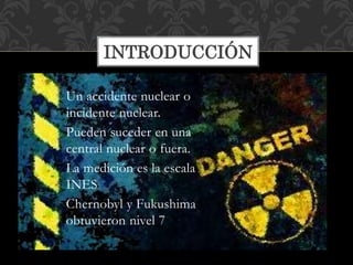 Desastre nuclear de chernobyl | PPTX
