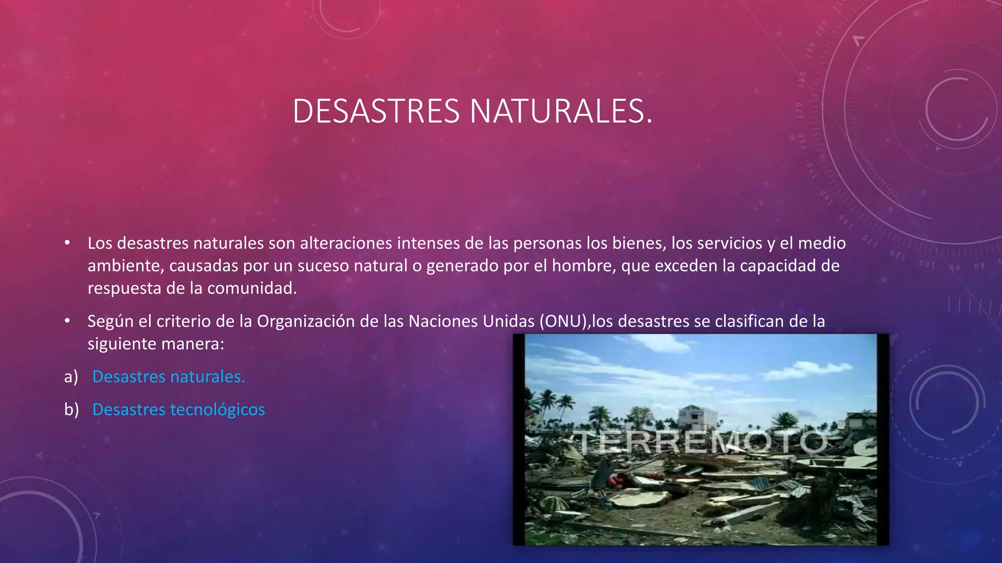 Desastres naturales | PPTX