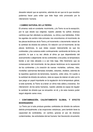 Desastres naturales | DOCX | Science