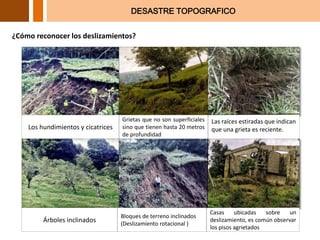 Desastres topograficos, deslizamientos y movimientos de tierra | PPTX