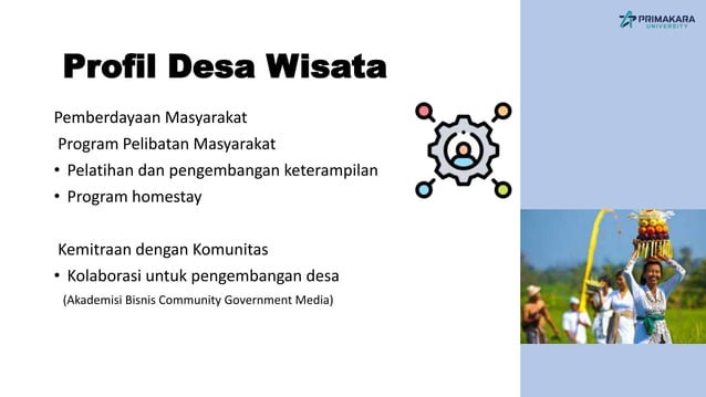 Presentasi Profile Desa Wisata ( Desa Kedisan, Gianyar, Bali) | PPTX