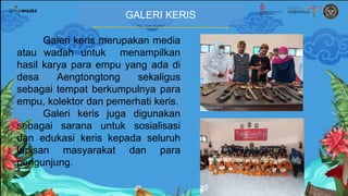 DESA WISATA KERIS AENGTONGTONG ADWI PRESENTASI | PPTX
