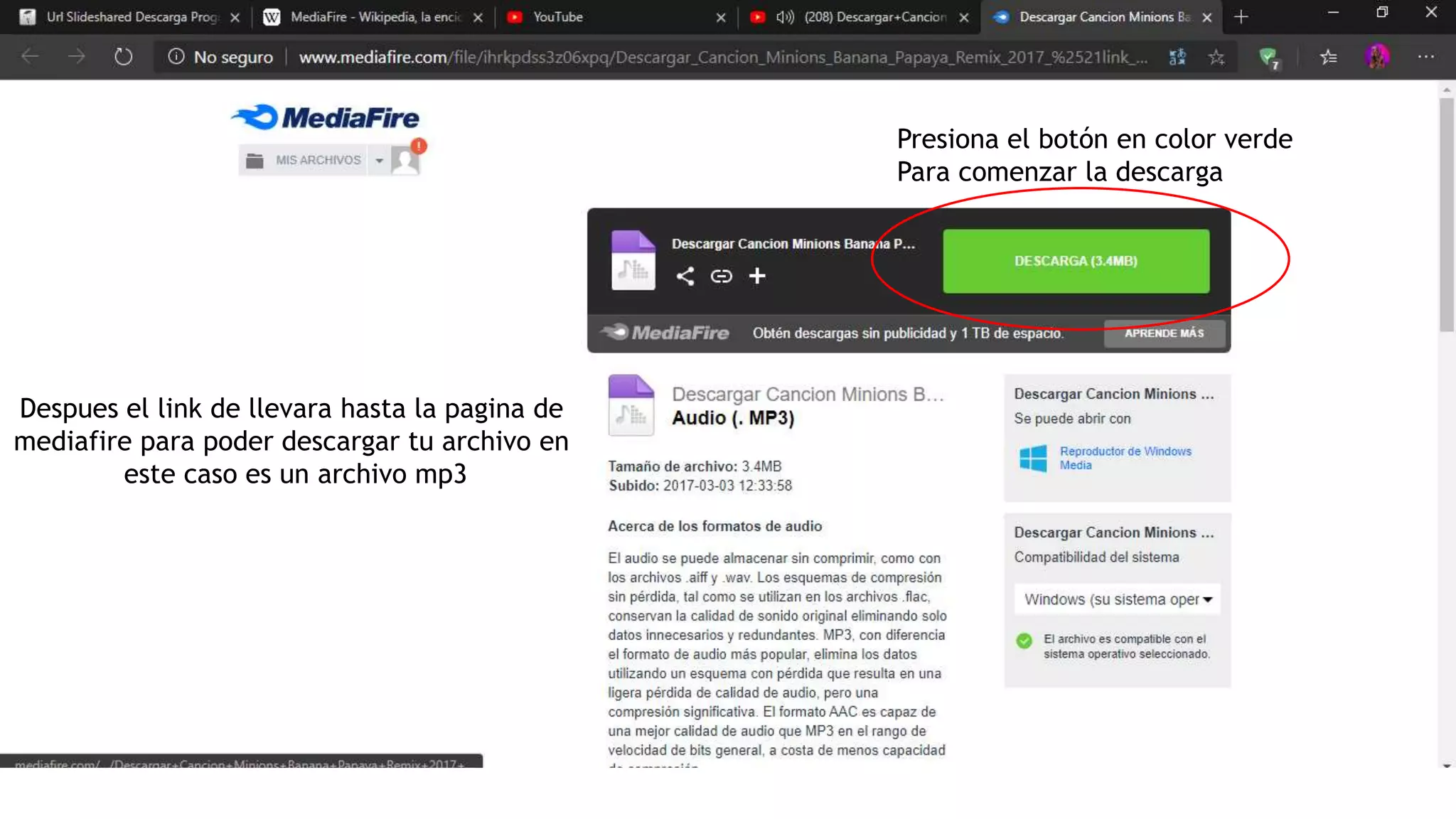 Descargar programas mediante mega y mediafire | PPT