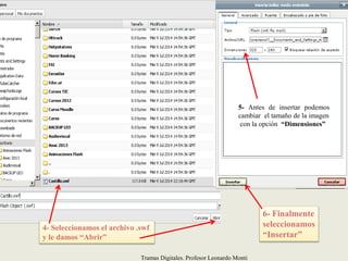 Tutorial para descargar recursos en gif - flash insertarlo en exelearning | PPT