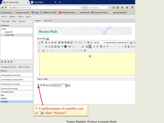 Tutorial para descargar recursos en gif - flash insertarlo en exelearning | PPT