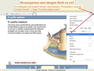 Tutorial para descargar recursos en gif - flash insertarlo en exelearning | PPT