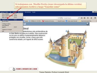 Tutorial para descargar recursos en gif - flash insertarlo en exelearning | PPT