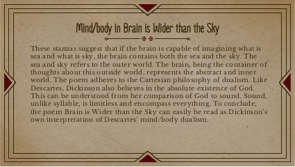 Cartesian Dualism in The Brain is Wider than the SKy | PPT