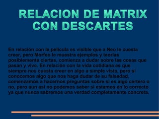 Descartes y matrix | PPT