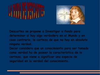 Descartes y matrix | PPT