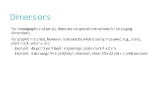 Descriptive Cataloging for Special Collections, University of Miami ...