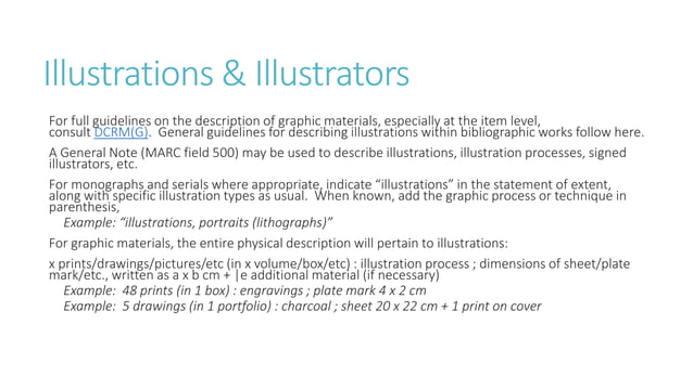 Descriptive Cataloging for Special Collections, University of Miami ...