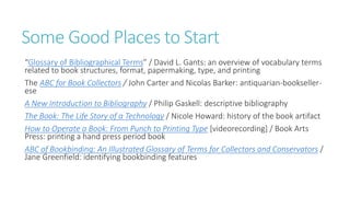 Descriptive Cataloging for Special Collections, University of Miami ...