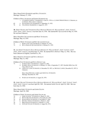 Descendantsof John Sturgeon | PDF