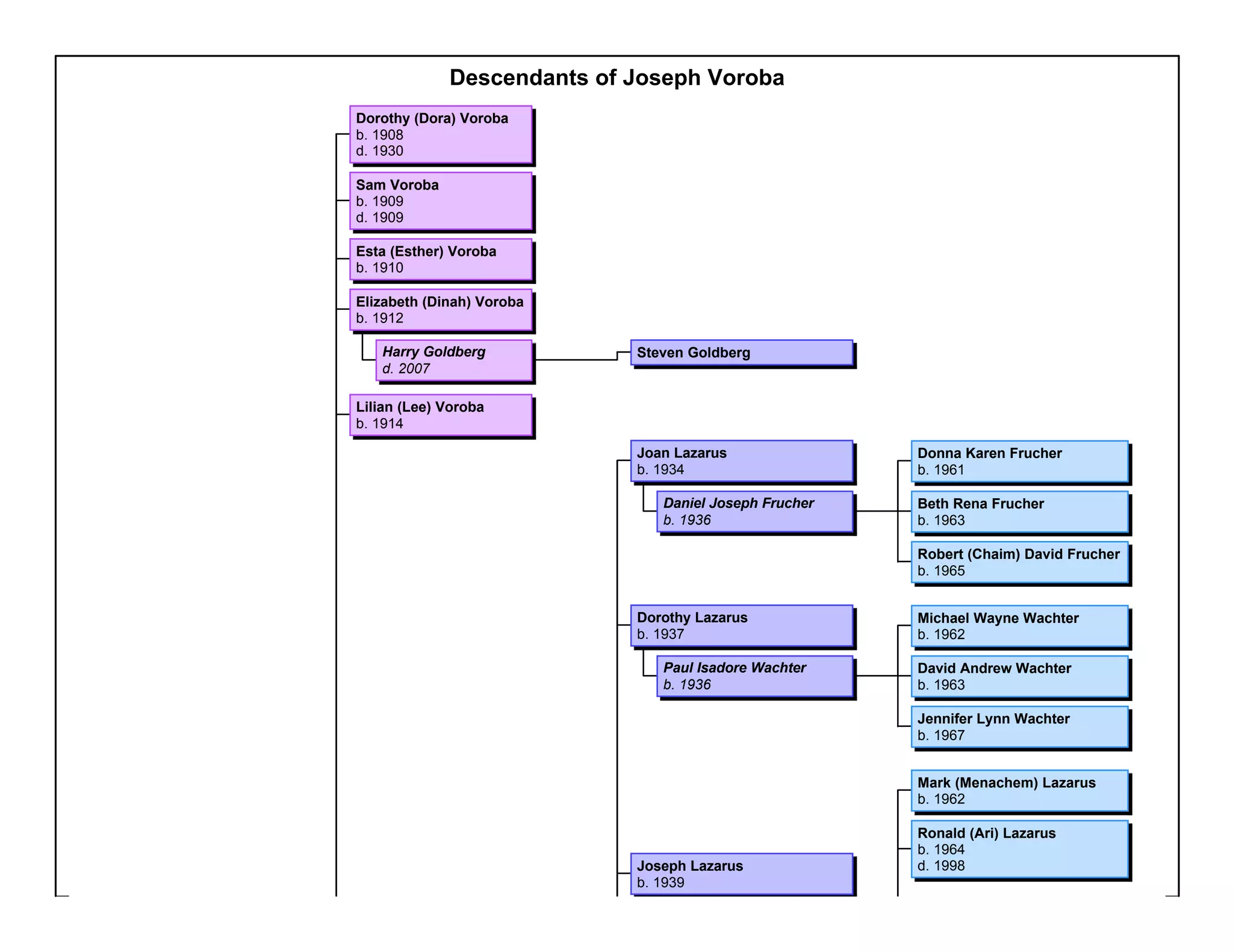 Descendendents Of Joseph Voroba | PDF