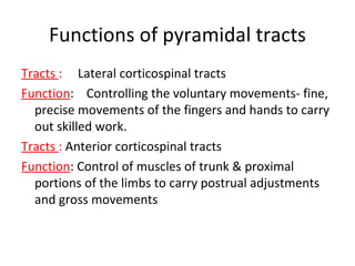Descending tract diagram final | PPT