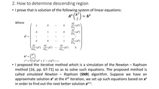 Global Optimization with Descending Region Algorithm | PPT