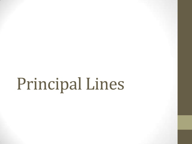 Descgeom 03 principal lines | PPTX | Physics | Science