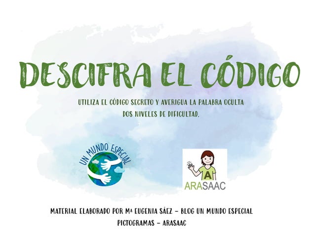 descifra el codigo para repasar la lecto escritura | PPT