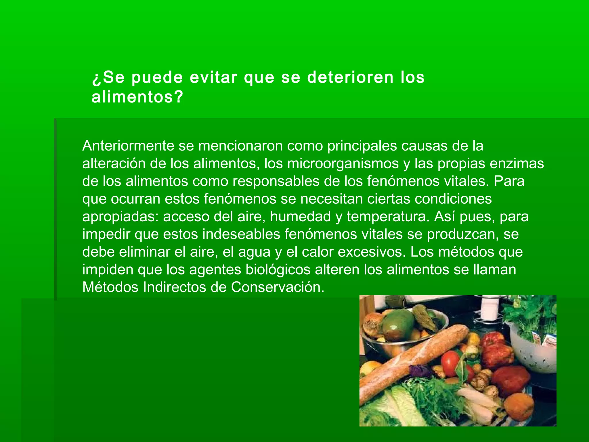 Descomposición de los alimentos... | PPT