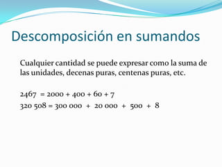 Descomposicion De Cantidades | PPTX