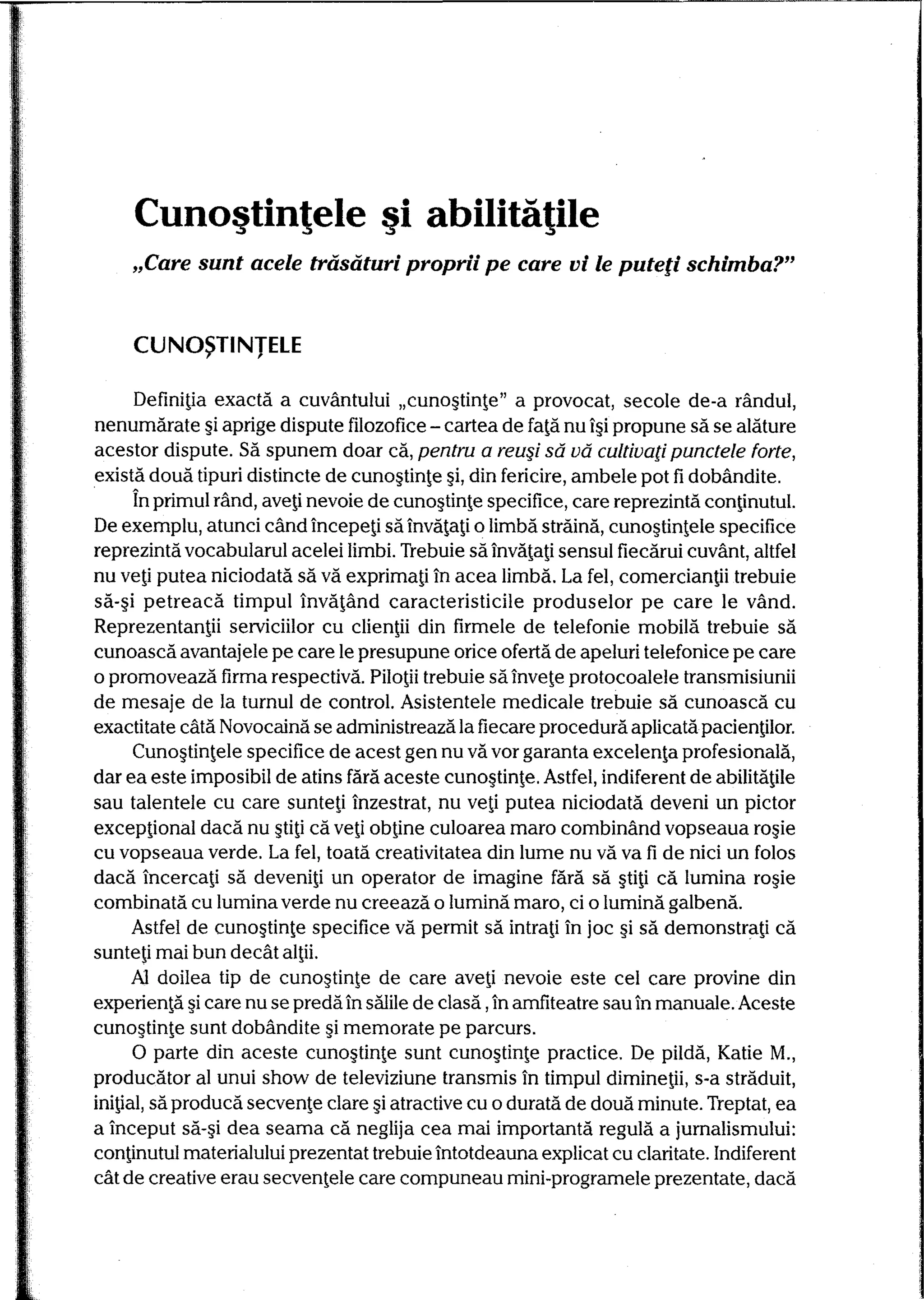 Descopera ti punctele forte | PDF