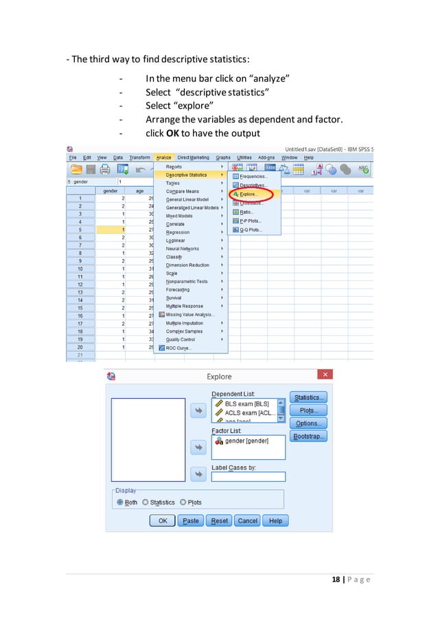 Descriptive Statistics Spss Docx Science