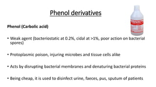 DESCRIBE AND DISCUSS ANTISEPTICS AND DISINFECTANTS.pptx