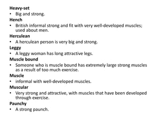 Describe a person | PPTX