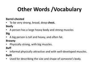 Describe a person | PPTX