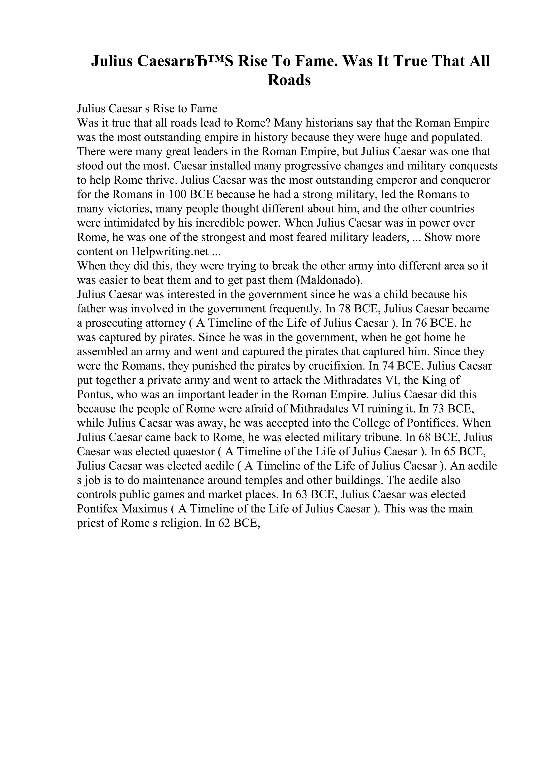 Describe A Place Essay Example | PDF