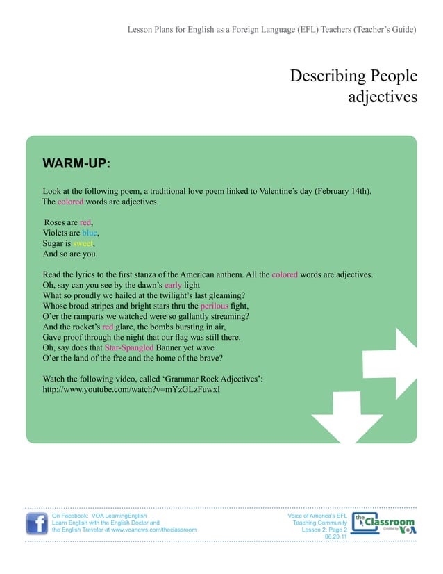 Describe characters | PDF | Education