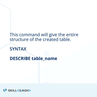 Describe Command SQL.pdf