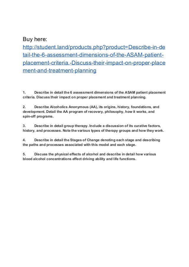Asam Criteria 6 Dimensions