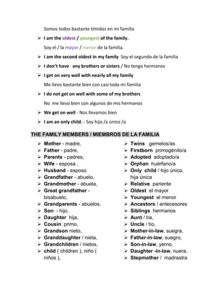 Describen family | PDF