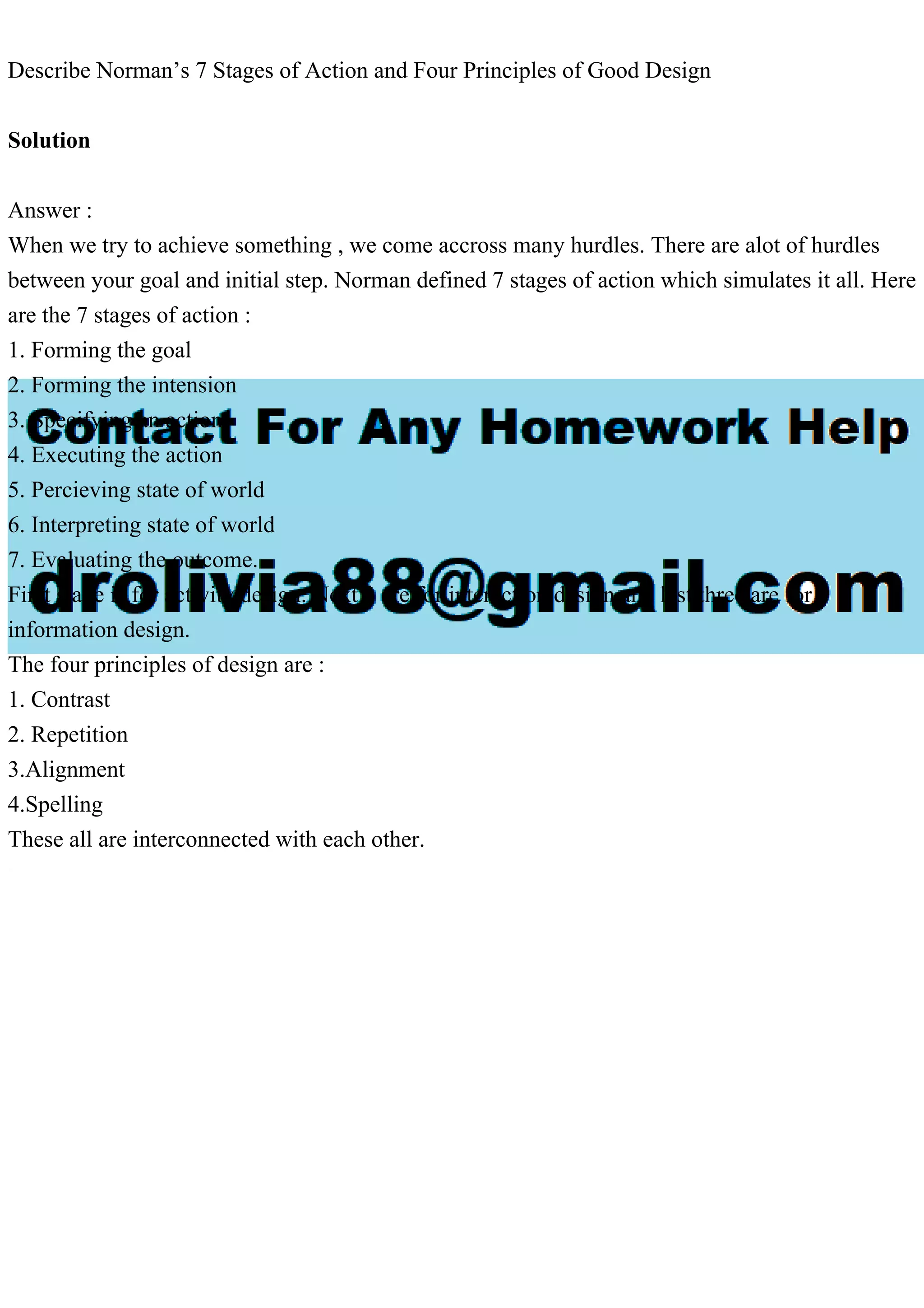 Describe Norman’s 7 Stages of Action and Four Principles of Good Des.pdf