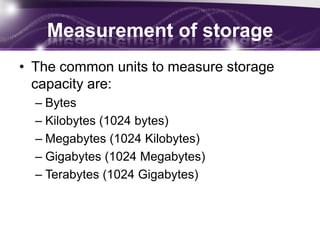Describe primary and secondary memory inc | PPTX