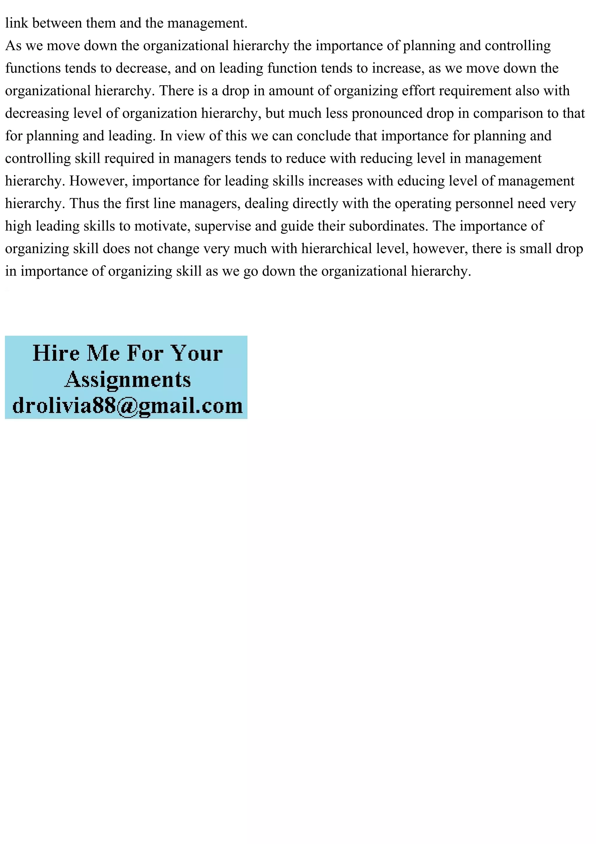 Describe the basic Functions of Management and the skills needed to .pdf | Free Download