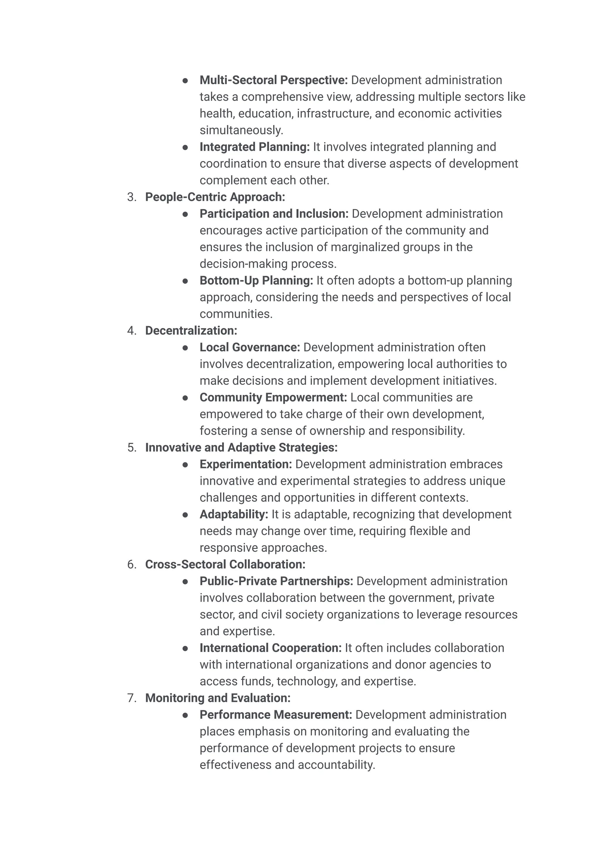 describe the features of development administration.pdf
