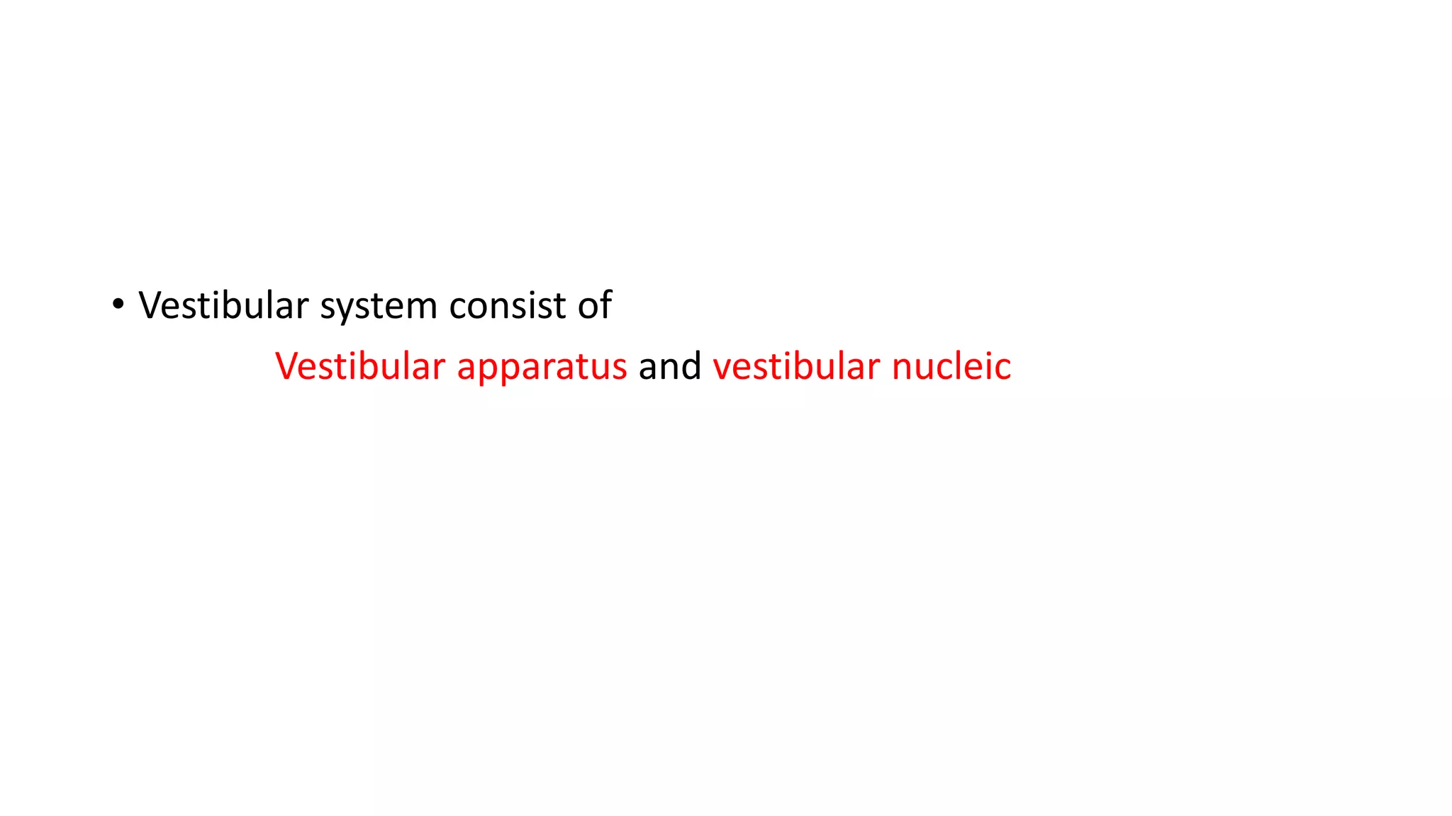 The functions of vestibular apparatus | PPTX