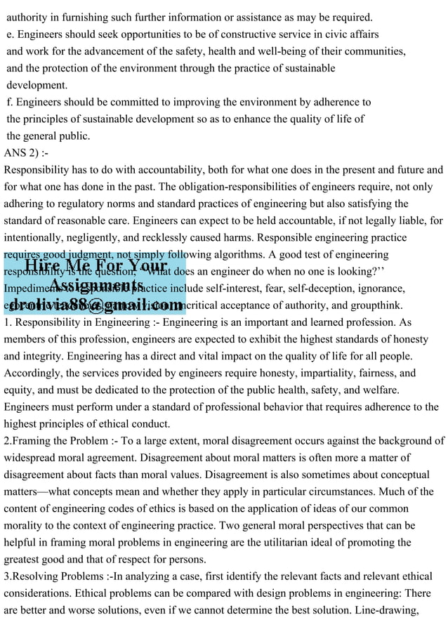 Describe the key thrust of the first canon of the Engineers Code of.pdf