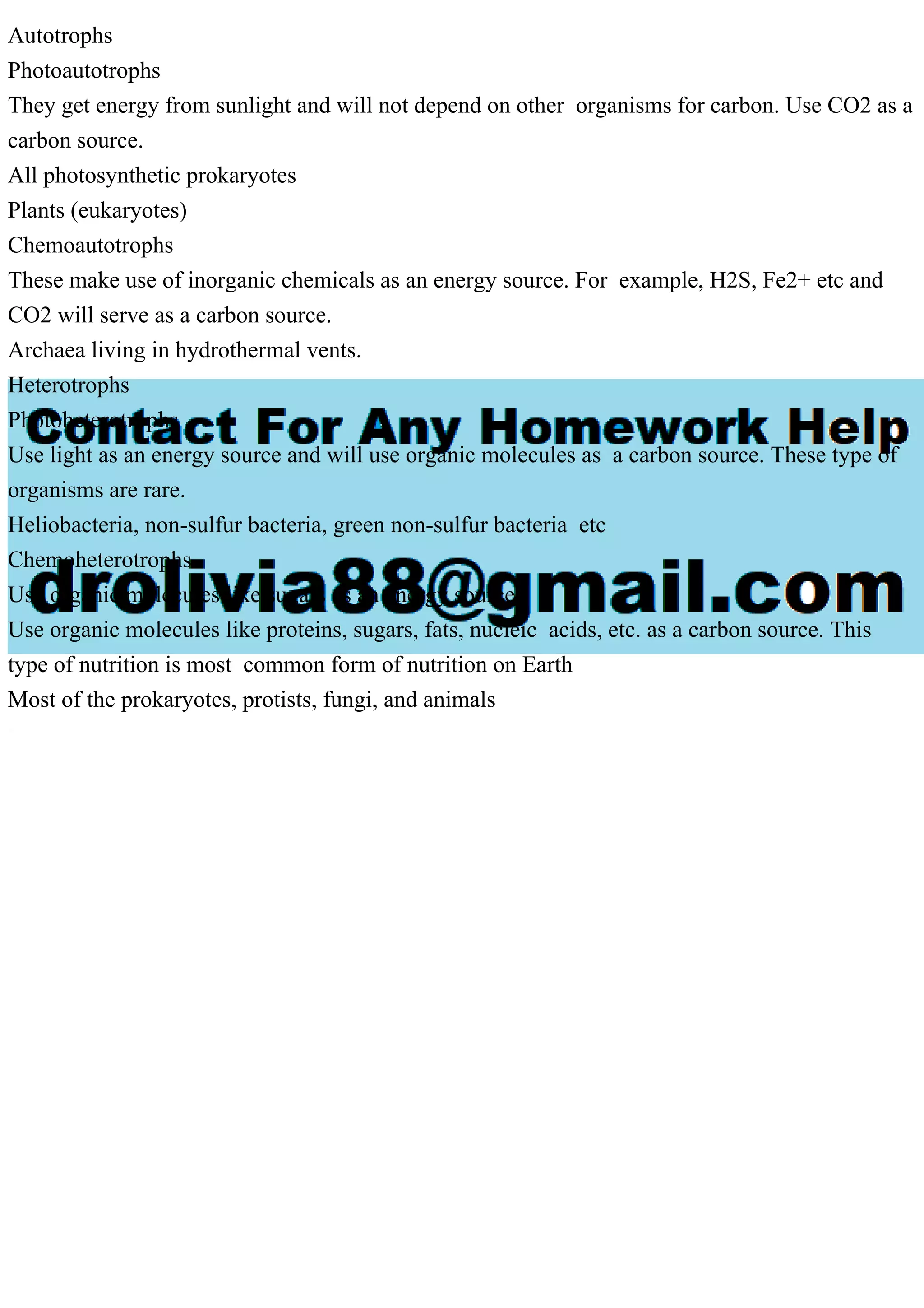 Describe the nutritional modes of organisms based upon where they obt.pdf