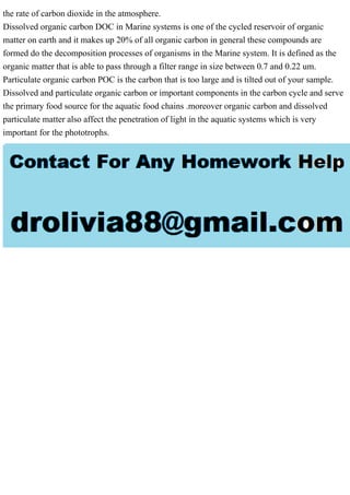 describe the oceans solubility pump and the oceans biological pump u.pdf