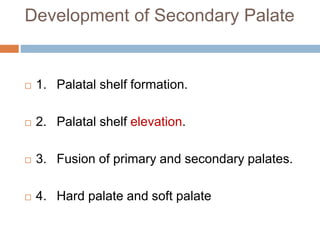 palate formation - amjad al.bleahid | PPT